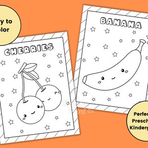 Fruit Coloring Pages, Fruit Activities, Coloring Pages for Kids ...