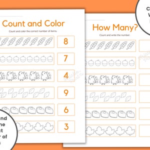 Counting Worksheets, Kindergarten Math Worksheets, Preschool Math ...