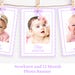 12 Month Photo Banner Download Lavender Birthday Decorations Purple ...