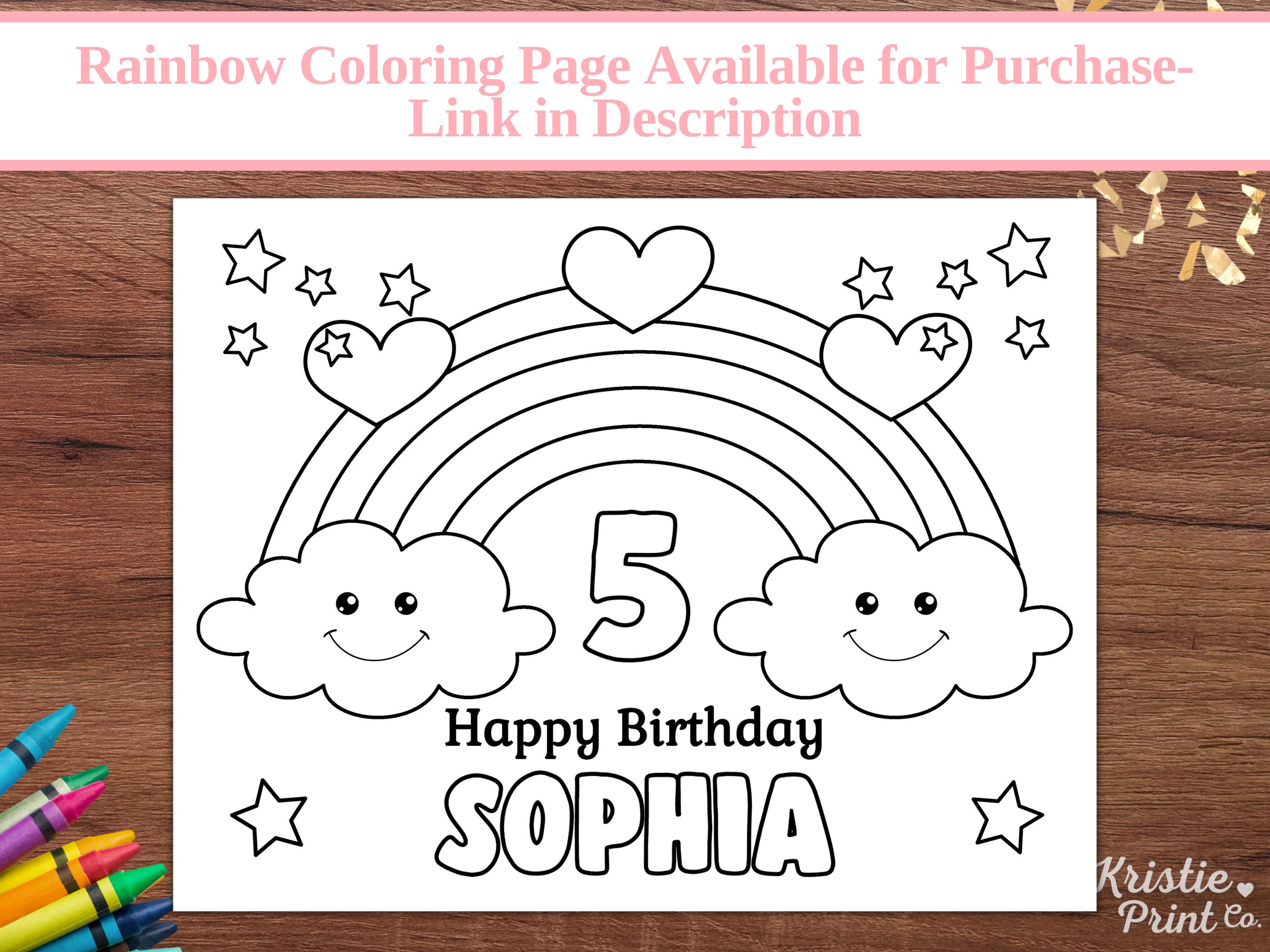 Rainbow Birthday Sign Rainbow Welcome Sign Instant Download Rainbow ...