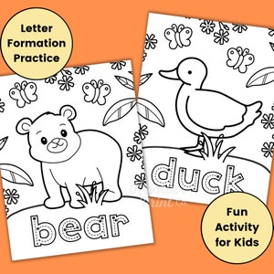 Coloring Pages Preschool Letter Formation Kindergarten Activities ...
