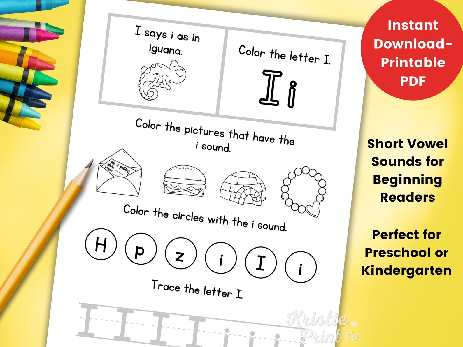Preschool and Kindergarten Alphabet Worksheets Uppercase and - Etsy