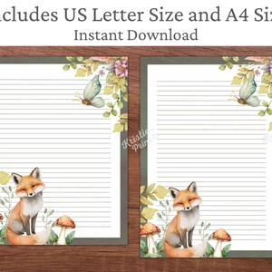Fox Stationery, Woodland Stationery, Stationery Paper Design ...