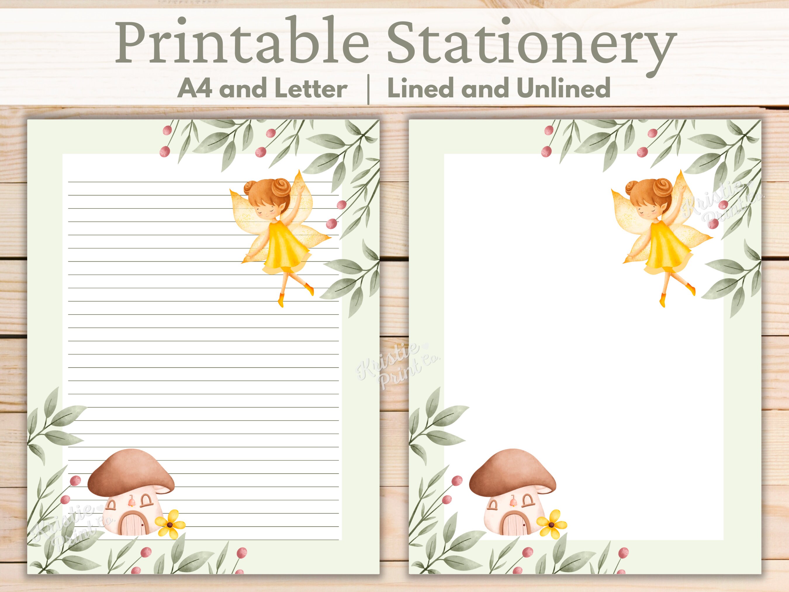 Fairy Stationery, Fairytale Writing Paper, Forest Stationery, Fantasy ...