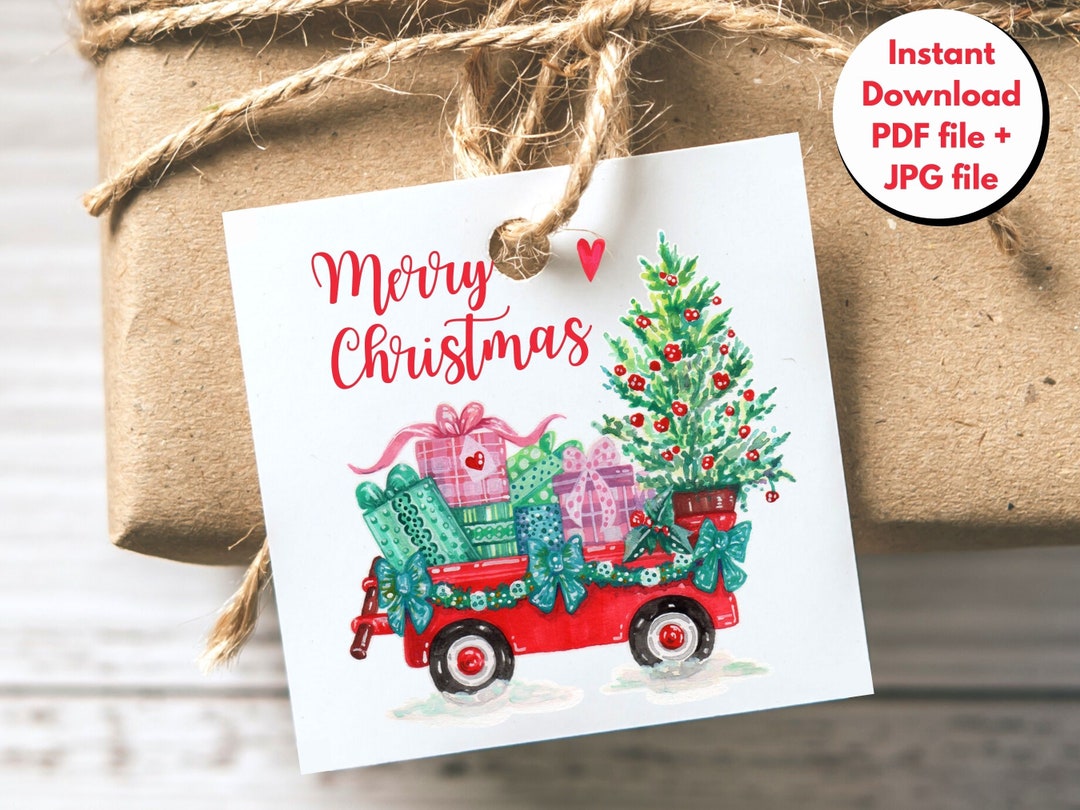 Digital Christmas Gift Tags Printable Christmas Gift Tags - Etsy