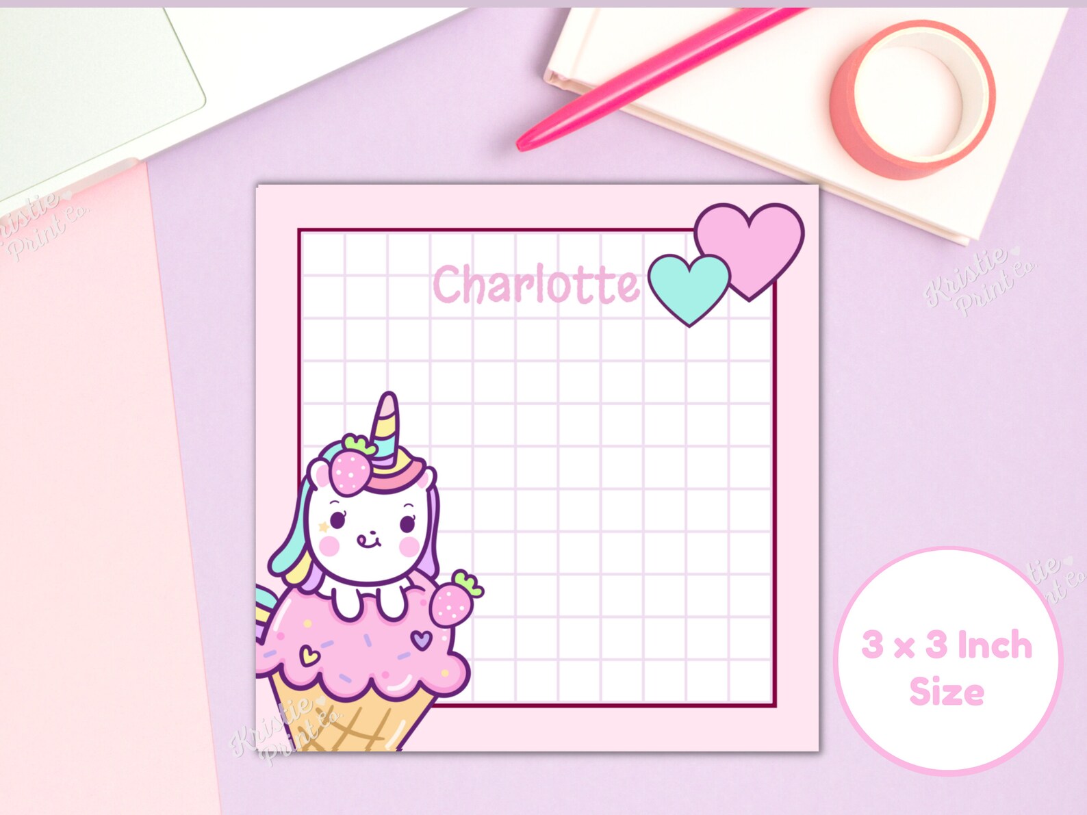 Custom Memo Pad, Personalized Memo Pad, Printable Memo Pad, Memo Pad ...