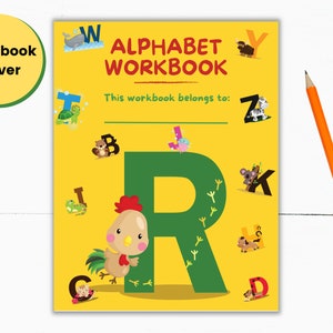 Alphabet Workbook Printable Alphabet Worksheets Letter Writing Workbook ...