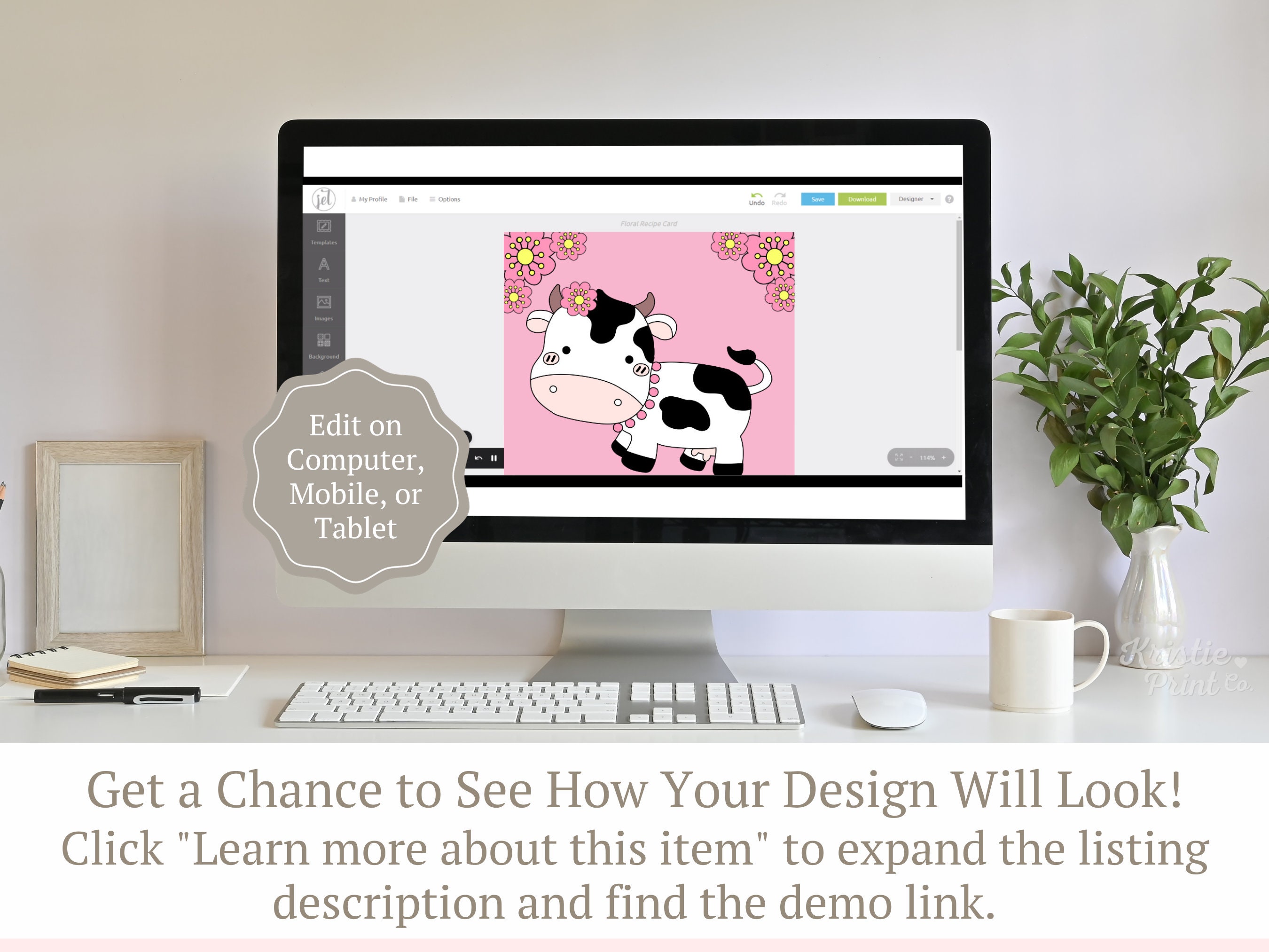 Cow Birthday Favor Tags Cow Decorations Birthday Cow Favors Thank You ...