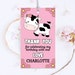 Cow Birthday Favor Tags Cow Decorations Birthday Cow Favors Thank You ...