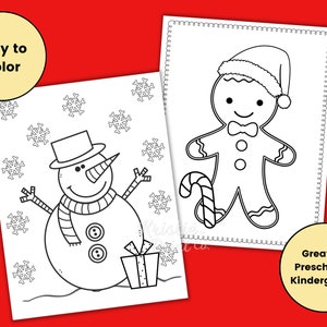 Christmas Coloring Pages Preschool Kindergarten Coloring Sheets Blank ...
