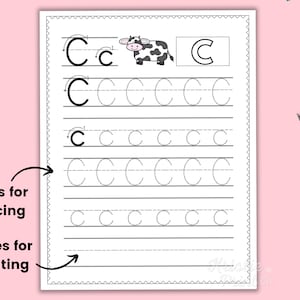26 Letter Tracing Worksheets, Handwriting Practice Worksheets for Kids ...