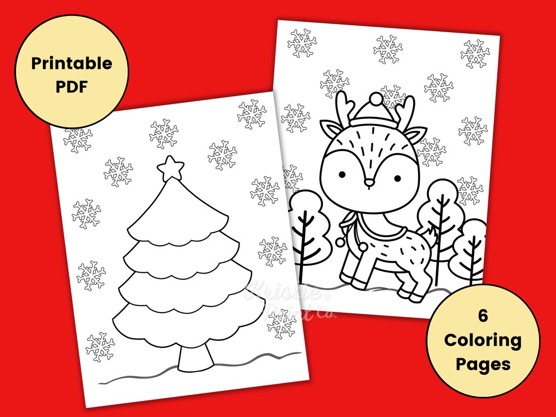 Christmas Coloring Pages Preschool Kindergarten Coloring Sheets Blank ...