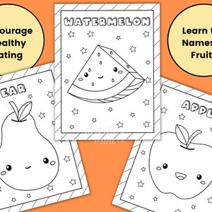 Fruit Coloring Pages, Fruit Activities, Coloring Pages for Kids ...