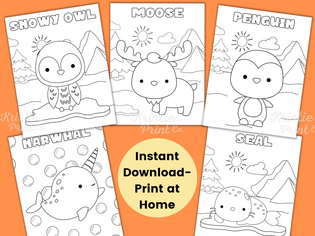 Arctic Animals Coloring Pages for Kids, Arctic Animals Activities ...