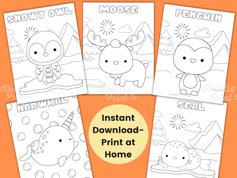 Arctic Animals Coloring Pages for Kids, Arctic Animals Activities ...