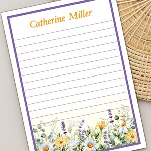 Printable Notepad Notepad Digital Download Custom Note Paper ...