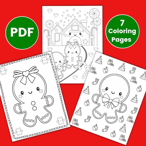 Gingerbread Girl Printable Coloring Pages