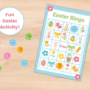 Easter Bingo, Easter Party Games, Easter Bingo Printable, Easter Bingo ...