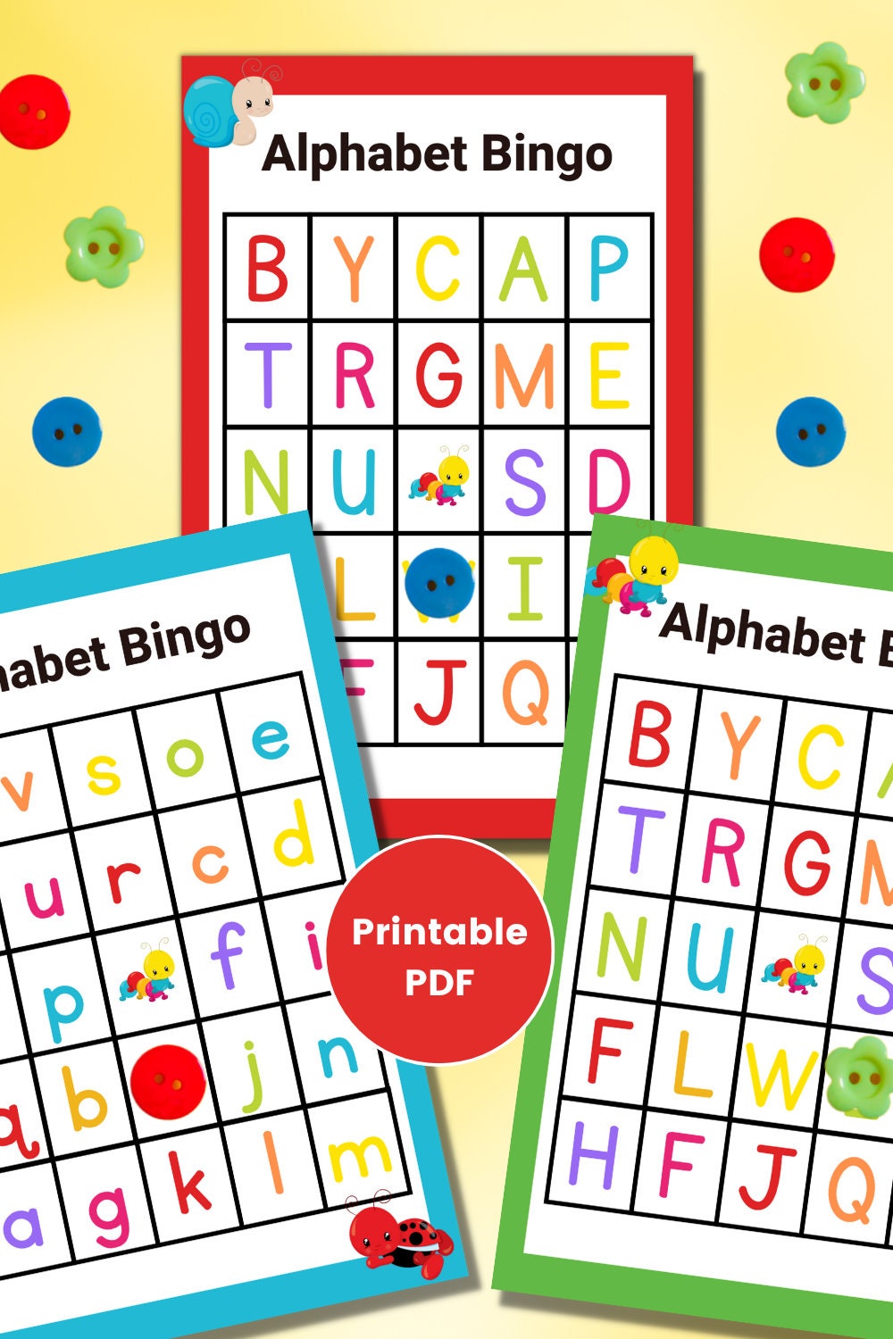 Alphabet Bingo, Educational Activities, Kids Activity, Alphabet Game ...