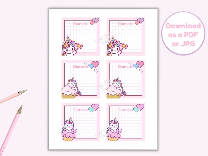 Custom Memo Pad, Personalized Memo Pad, Printable Memo Pad, Memo Pad ...