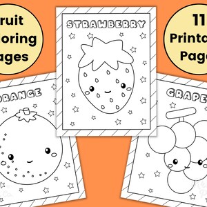 Fruit Coloring Pages, Fruit Activities, Coloring Pages for Kids ...