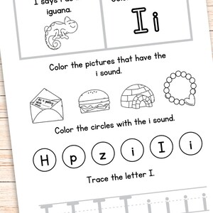 Preschool and Kindergarten Alphabet Worksheets, Uppercase and Lowercase ...