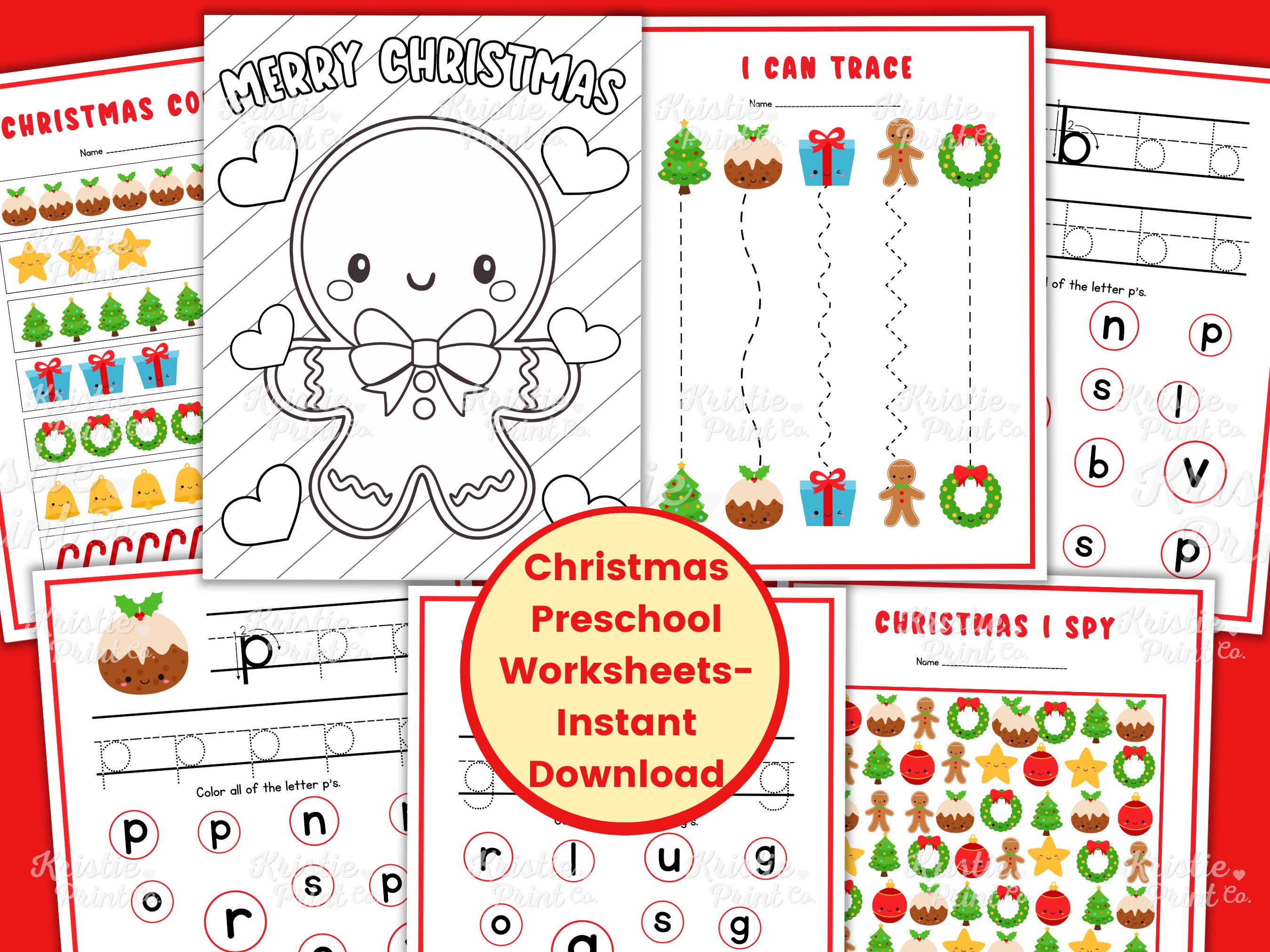 Christmas Activities Printable, Preschool Worksheets for Teacher ...