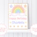 Rainbow Birthday Sign Rainbow Welcome Sign Instant Download Rainbow ...