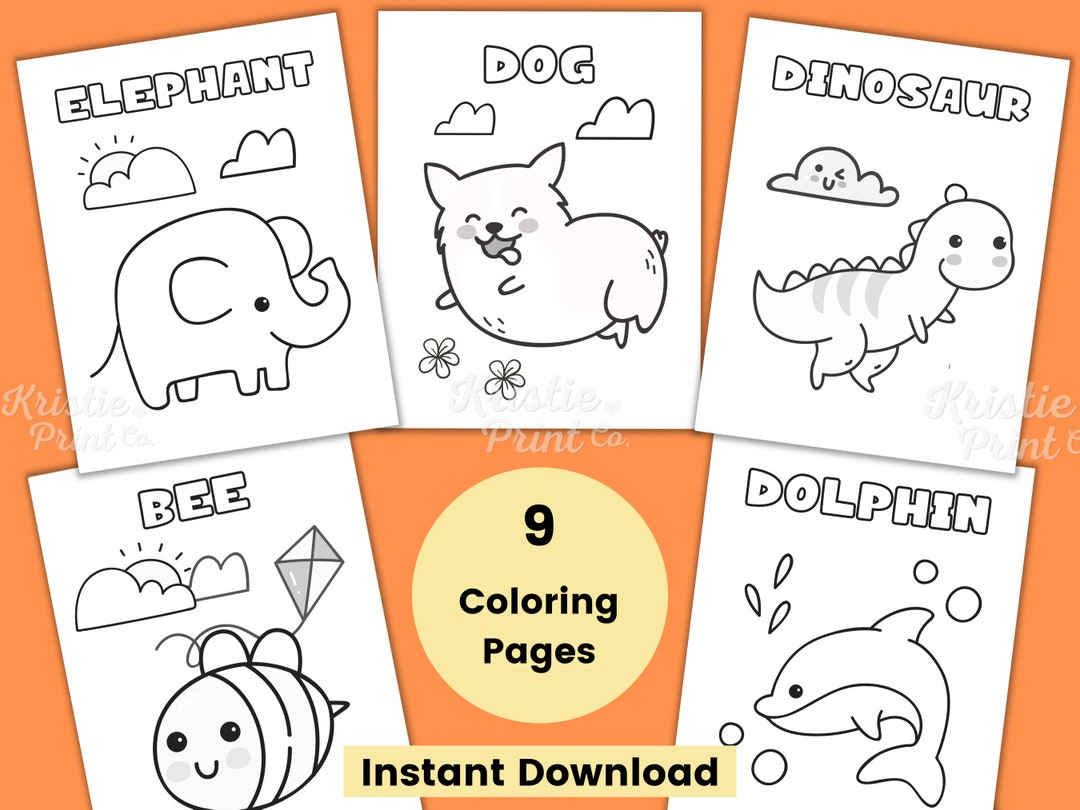 Coloring Pages for Toddlers, Preschool Coloring Page, Easy Coloring ...