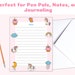 Kawaii Stationery Printable Cute Stationery Paper Unicorn Stationery ...