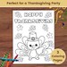 Cute Coloring Turkey Coloring Pages for Kids Kids Party Games ...