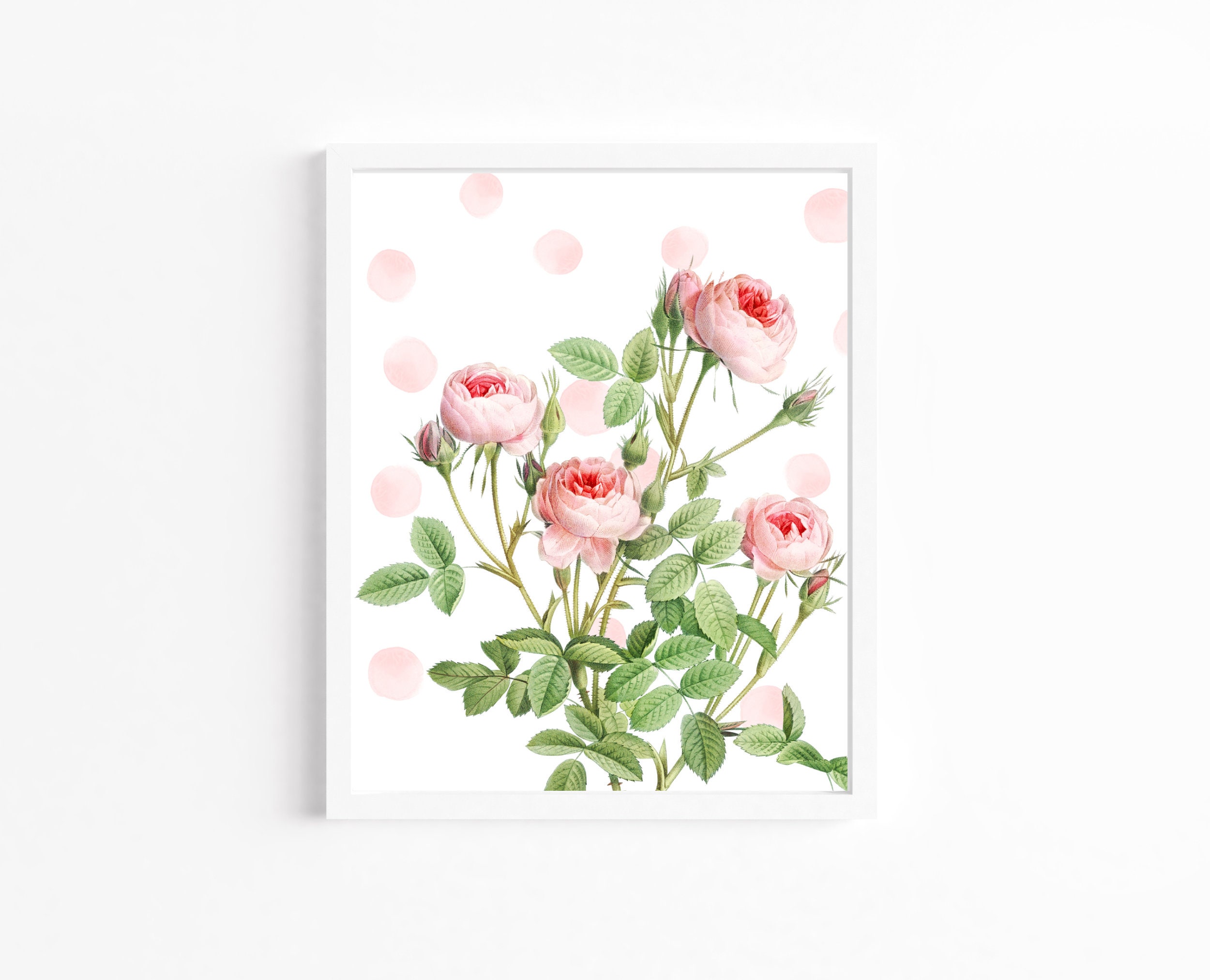Vintage Roses Set of 3 Girls Personalized Bedroom Prints Girls - Etsy