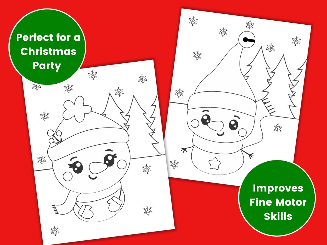 Snowman Coloring Pages, Kids Party Games, Christmas Activities, Snowman ...