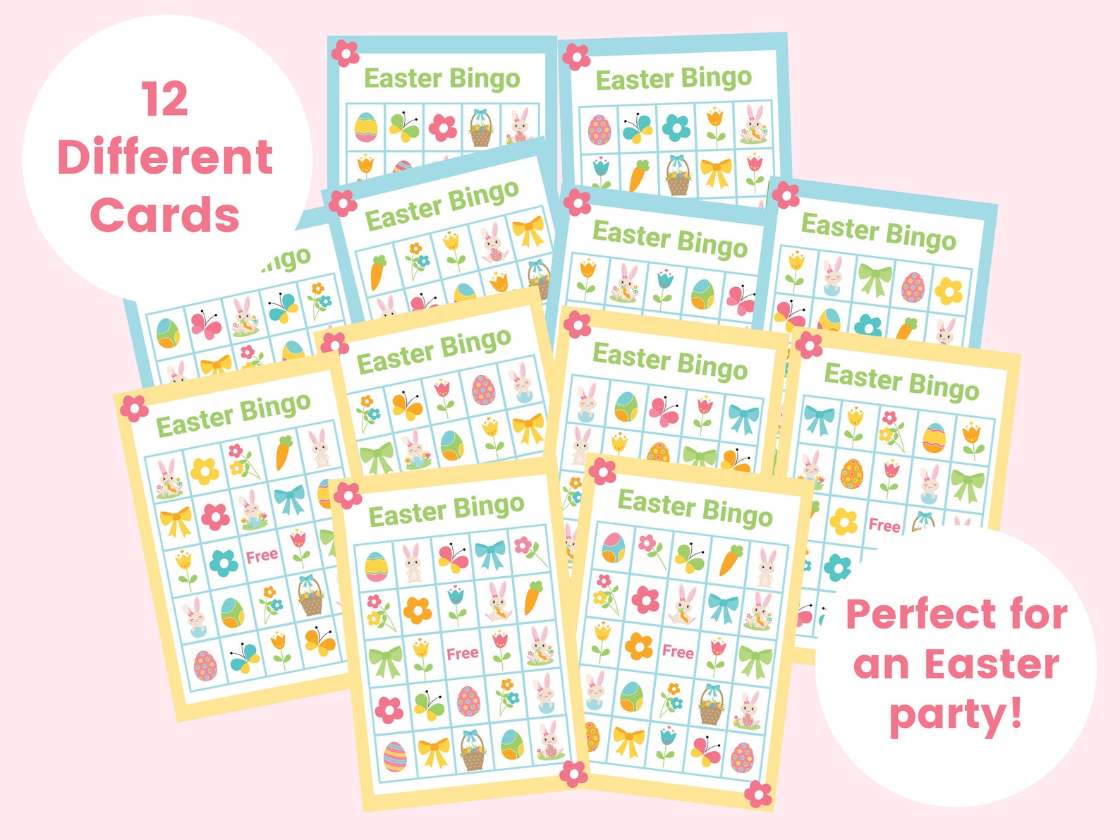 Easter Bingo, Easter Party Games, Easter Bingo Printable, Easter Bingo ...