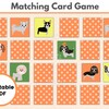 Matching Card Game, Memory Game, Educational Activities, Kids Activity ...