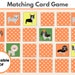 Dog Memory Game Printable, Matching Card Game, Matching Game Printable ...