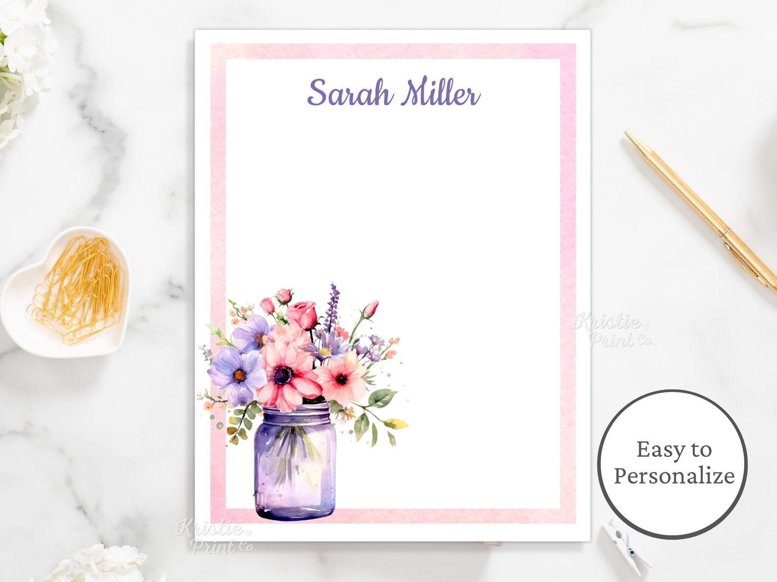 Personalized Stationery, Country Stationary, Wildflower Stationery ...