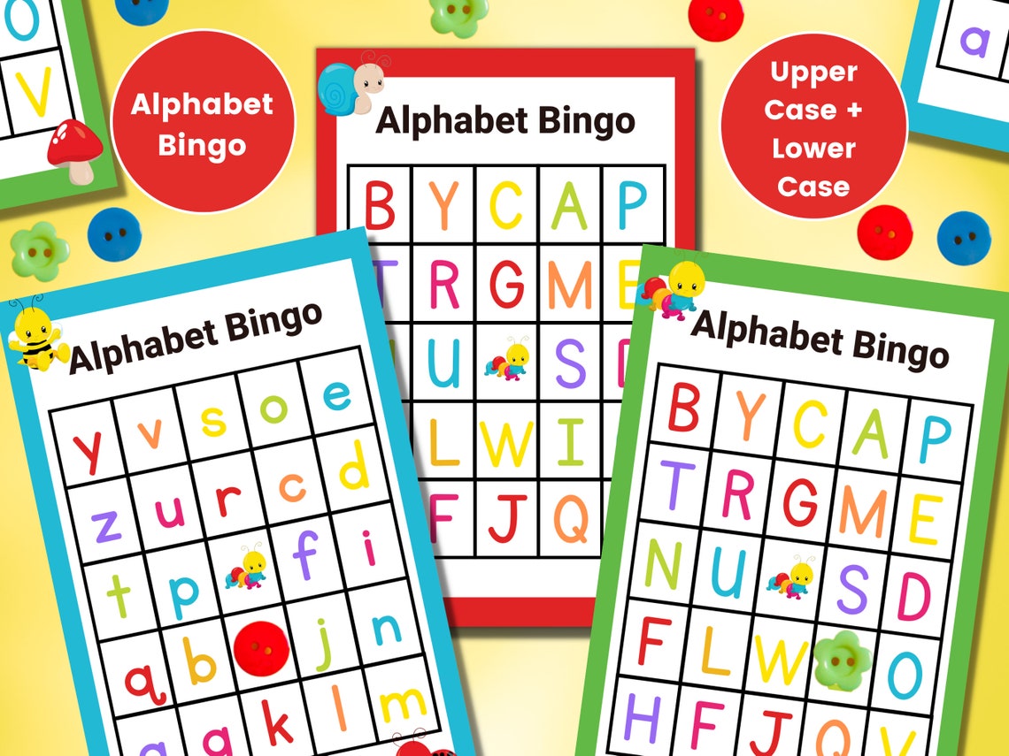Alphabet Bingo, Educational Activities, Kids Activity, Alphabet Game ...