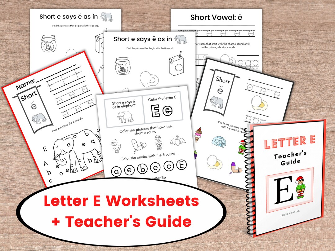 Letter E Worksheet Printables, Phonics Worksheets, Kindergarten ...