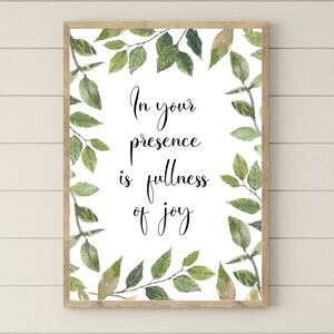 Scripture Art Bible Verse Print Psalm 16:11 Printable Decor - Etsy