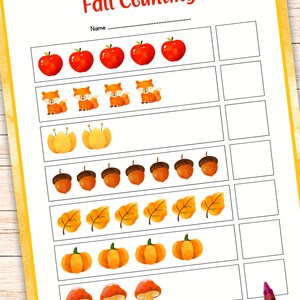Fall Preschool Worksheets Preschool Activities Autumn Preschool Bundle ...