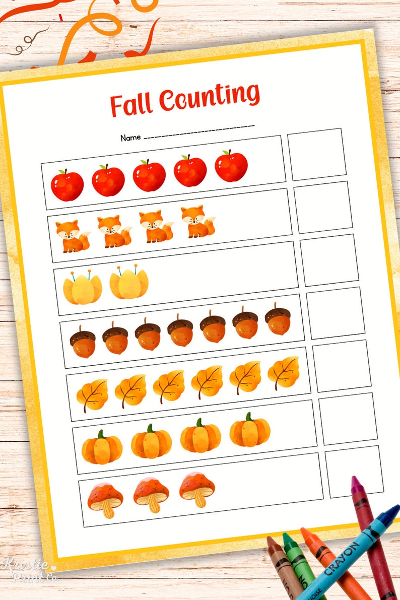 Fall Preschool Worksheets Preschool Activities Autumn Preschool Bundle ...