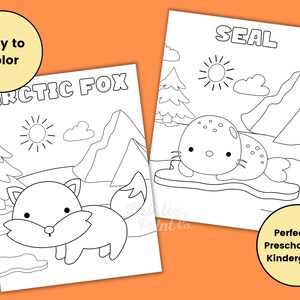 Arctic Animals Coloring Pages for Kids, Arctic Animals Activities ...