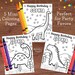 Dinosaur Birthday Theme Personalized Coloring Page Editable Dinosaur ...