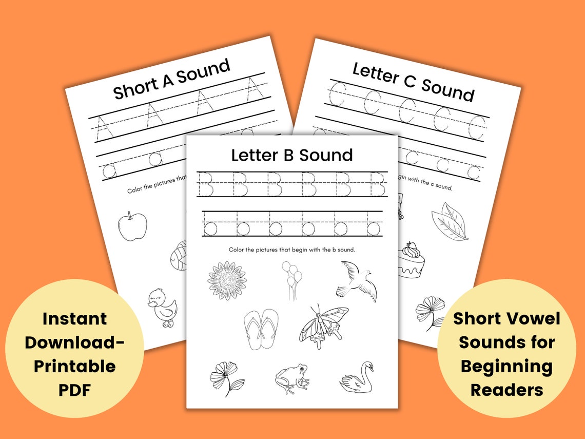 26 Phonics Worksheets, Letter Sounds Worksheet, Kindergarten Worksheets ...