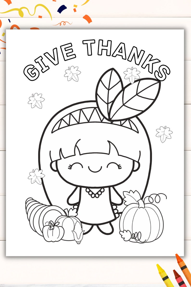 Cute Thanksgiving Coloring Sheets, Kids Party Games, Thanksgiving Games ...