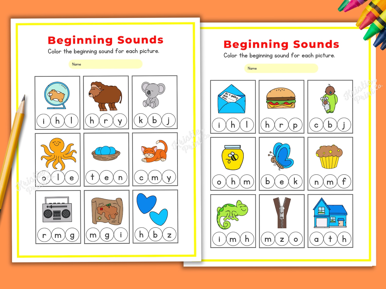 Beginning Sounds Worksheets, Phonics Worksheets, Kindergarten ...