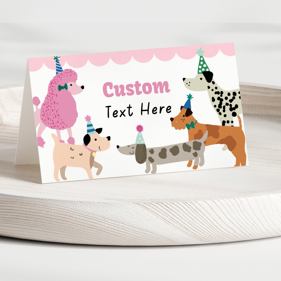 Puppy Dog Theme Birthday Party Dog Birthday Food Tents Puppy Birthday ...