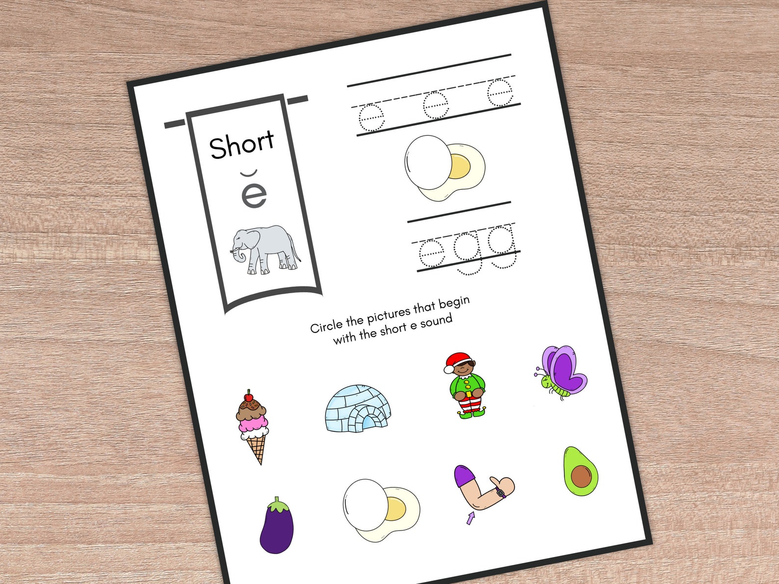 Letter E Worksheet Printables, Phonics Worksheets, Kindergarten ...