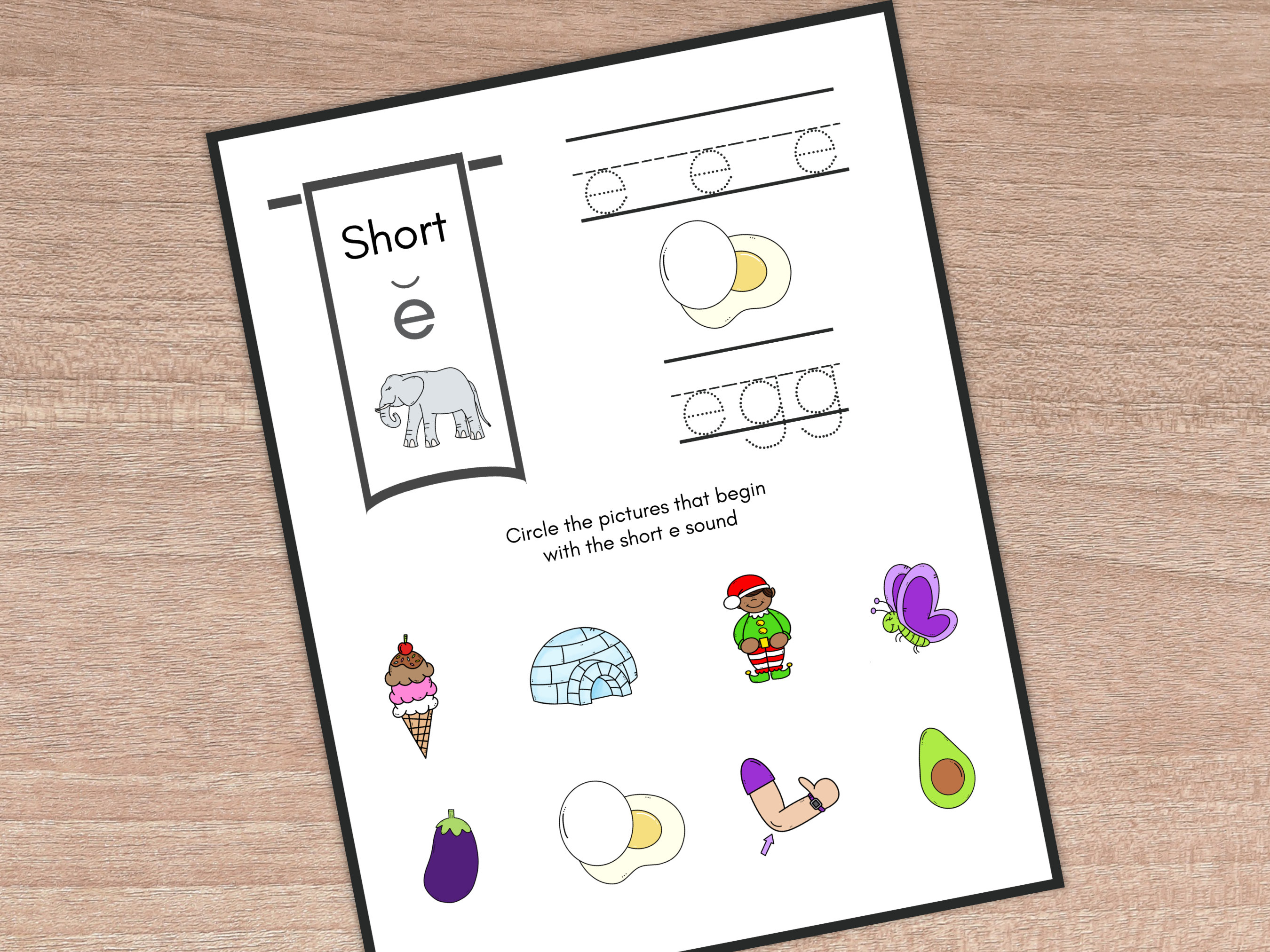 Letter E Worksheet Printables, Phonics Worksheets, Kindergarten ...